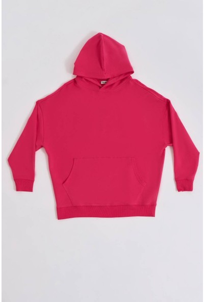 There Color Pembe Kapüşonlu Sweatshirt Kadın Uzun Kollu Xs There Color Pembe Kapüşonlu Sweatshirt Kadın Uzun Kollu Xs