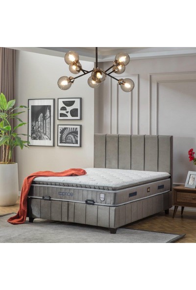 Prato Caprice Baza Başlık ve Ultra Pedli Yatak Seti Prato Caprice Baza Başlık ve Ultra Pedli Yatak Seti