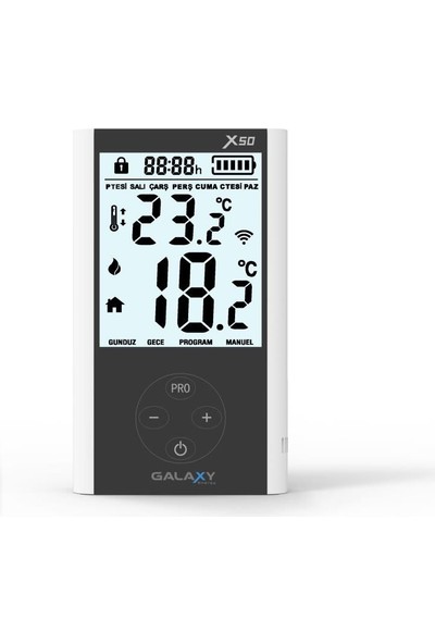 GALAXY Energy X50 Mobil Kablosuz Oda Termostatı GALAXY Energy X50 Mobil Kablosuz Oda Termostatı