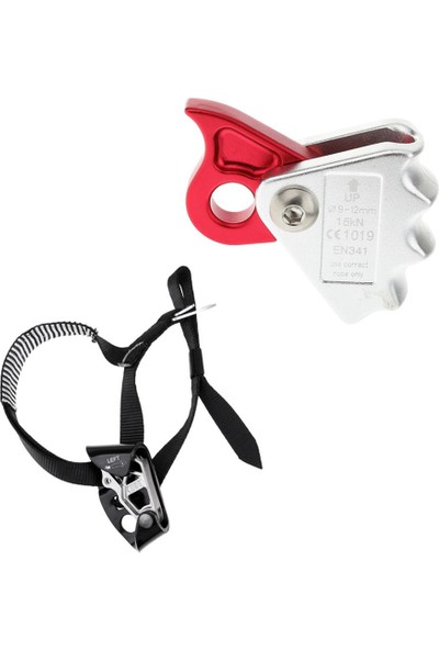 2 Adet Kaya Tırmanışı Sol Ayak Ascender + 15KN Halat Kepçe Protecta Kırmızı Siyah 2 Adet Kaya Tırmanışı Sol Ayak Ascender + 15KN Halat Kepçe Protecta Kırmızı Siyah