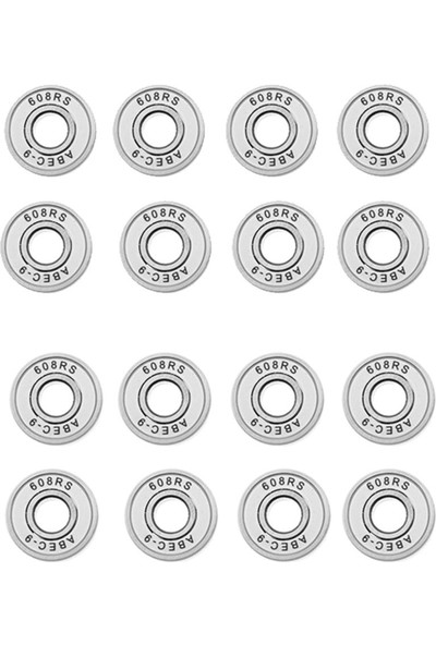 16 Parça 608 Rs Abec-9 Kaykay Rulman 8X22X7MM Longboard Hokey Beyaz Için 16 Parça 608 Rs Abec-9 Kaykay Rulman 8X22X7MM Longboard Hokey Beyaz Için
