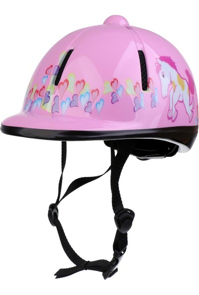 Çocuklar Okulluk Kask, Küçük Çocuklar Ayarlanabilir At Binicilik Kask, Genç Binicilik Pembe