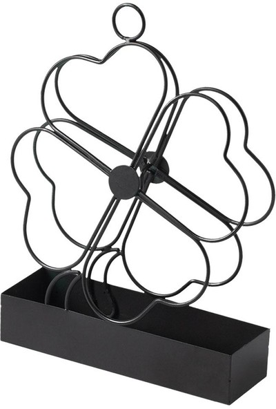 Sivrisinek Bobin Tutucu Masa Tütsü Brülör Heykel Yanan Raf Süs Siyah Yaprakları