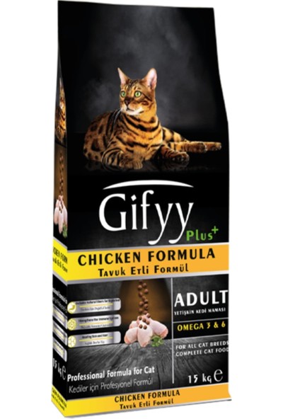 Gifyy Tavuklu Kedi Maması 15 Kg