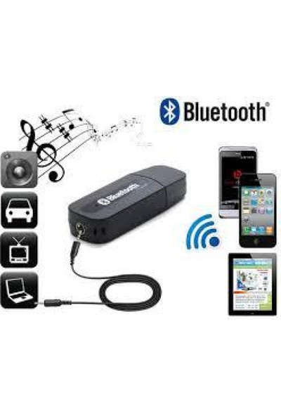 Aldım Geldi USB Bluetooth Stereo Music Receiver 3.5mm Adapter Dongle Aldım Geldi USB Bluetooth Stereo Music Receiver 3.5mm Adapter Dongle