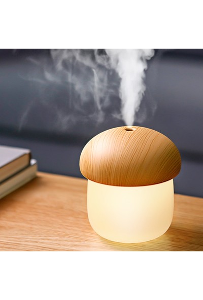 Lanbo 250ML Mini Işıklı Hava Nemlendirici Aroma Difüzör - Kahverengi (Yurt Dışından)