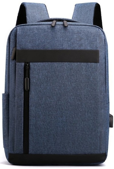 Lanbo Erkek Sırt Çantası Çok Fonksiyonlu Su Geçirmez Dizüstü Bilgisayar Çanta Iş USB Şarj Bagpack Naylon Rahat Sırt Çantası (Yurt Dışından)