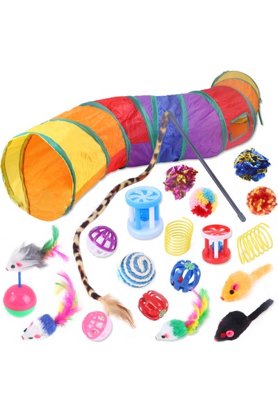 Top Pet 20 Adet Kedi Oyuncağı - Çok Renkli (Yurt Dışından) Top Pet 20 Adet Kedi Oyuncağı - Çok Renkli (Yurt Dışından)