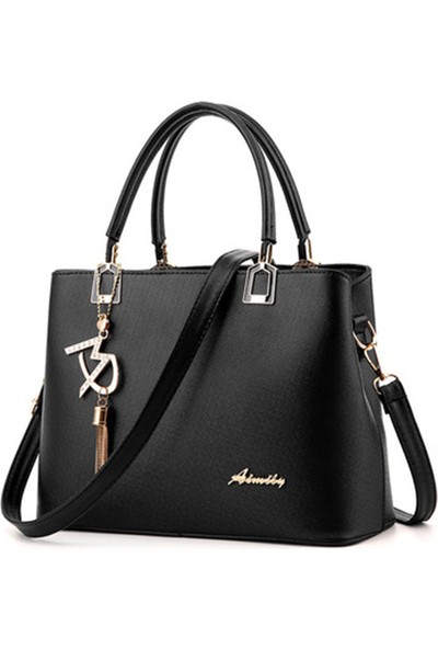 Delicate Girl Tek Omuz Büyük Kapasiteli Rahat Pu Tek Omuz Çanta (Yurt Dışından)