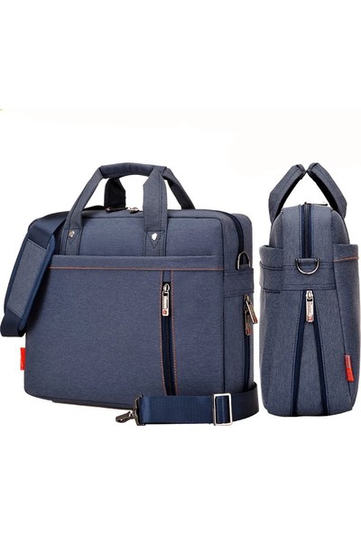 X-Man Erkek 17INÇ Çok Fonksiyonlu Tek Omuzlu Evrak Çantası - Mavi (Yurt Dışından)