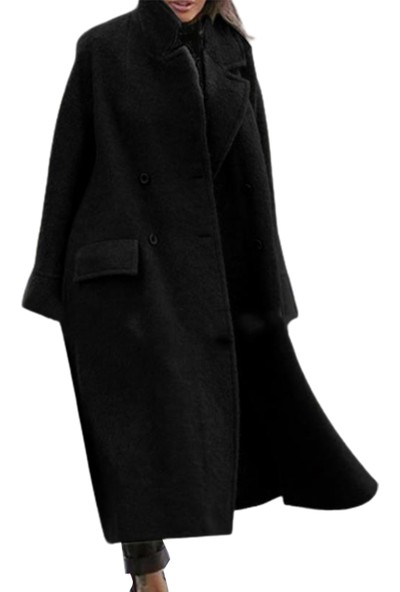 Farfi Kadınlar İçin Siyah Renk Günlük Uzun Kollu Ceket (Yurt Dışından) Farfi Kadınlar İçin Siyah Renk Günlük Uzun Kollu Ceket (Yurt Dışından)