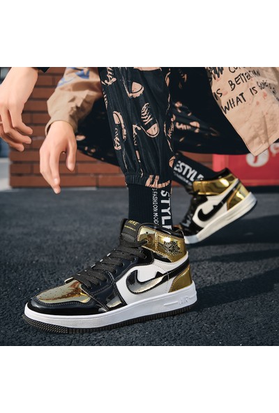 KIN Gümüş Erkek Basketbol Ayakkabı Spor Ayakkabı Spor Ayakkabı Yastıklama (Yurt Dışından)