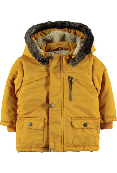 Civil Baby Erkek Bebek Kapüşonlu Mont 6-18 Ay Hardal Civil Baby Erkek Bebek Kapüşonlu Mont 6-18 Ay Hardal