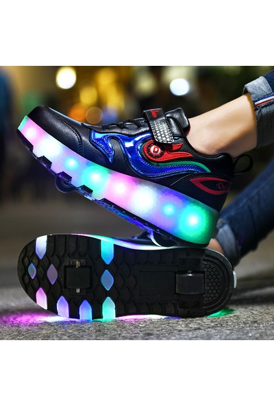 KIN Erkek Çocuk LED Işıklı Paten Ayakkabı (Yurt Dışından)
