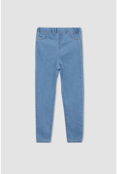 DeFacto Kız Çocuk Slim Fit Esnek Belli Jean Pantolon W5907A622SP DeFacto Kız Çocuk Slim Fit Esnek Belli Jean Pantolon W5907A622SP