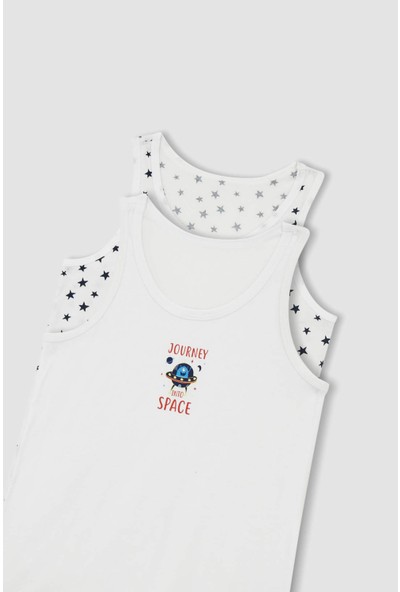 DeFacto Erkek Çocuk Yıldız Baskılı 2'li Atlet U3476A622SP