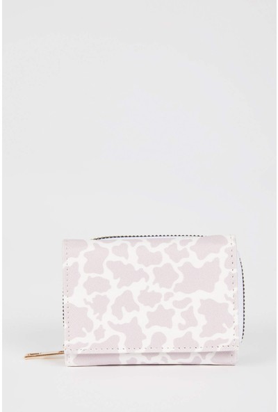 DeFacto Kadın Desenli Suni Deri Cüzdan X0593AZNS