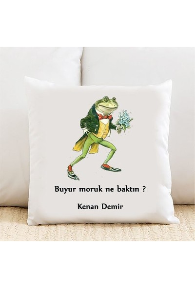 Trdeikons Buyur Moruk Ne Baktın ? Kişiye Özel Yastık Kılıfı PI222