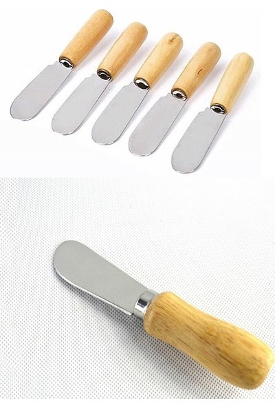 Trdeikons Tereyağı Bıçağı - Mini Spatula Ahşap Saplı 6 Adet Trdeikons Tereyağı Bıçağı - Mini Spatula Ahşap Saplı 6 Adet