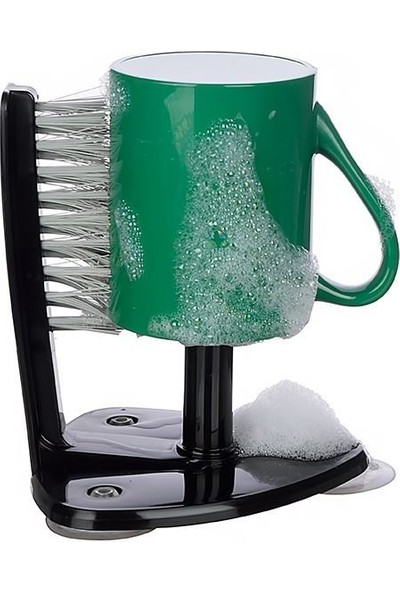 Trdeikons Çift Taraflı Vantuzlu Bardak Yıkama Fırçası Trdeikons Çift Taraflı Vantuzlu Bardak Yıkama Fırçası