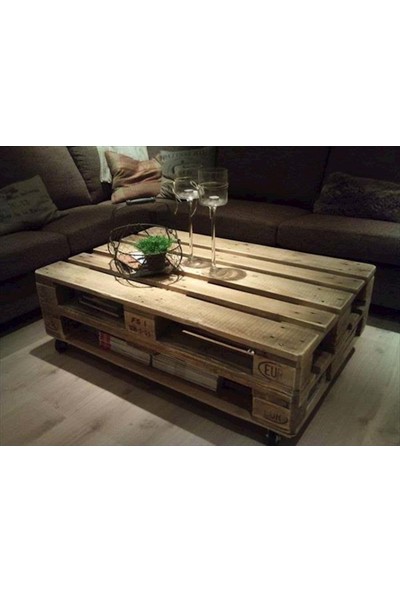 Armir Palet Orta Sehpa Masif Ahşap Armir Palet Orta Sehpa Masif Ahşap