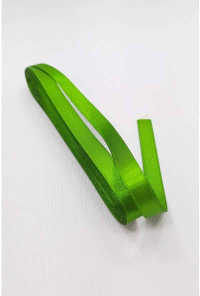 Kamus 1cm Yeşil Saten Kurdele 10MT