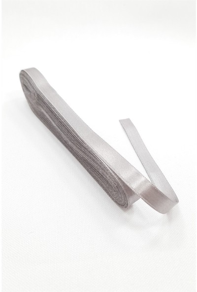 Kamus 1cm Füme Saten Kurdele 10MT