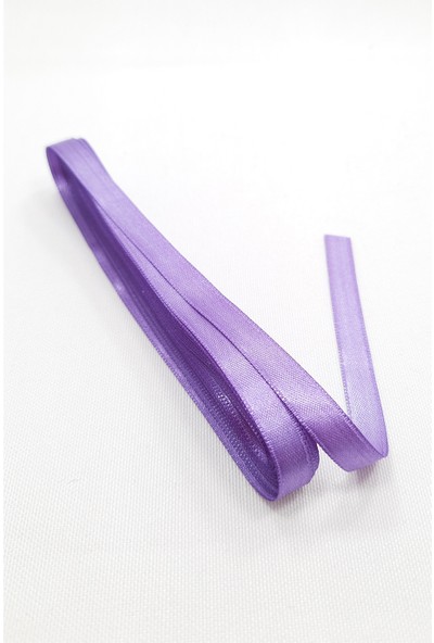 Kamus 1cm Açık Mor Saten Kurdele 10MT