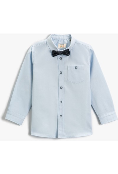 Koton Papyonlu Uzun Kollu Gömlek Pamuklu
