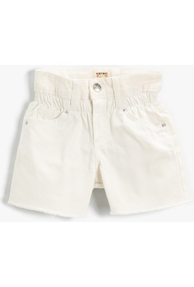 Koton Basic Yüksel Bel Şort Pamuklu