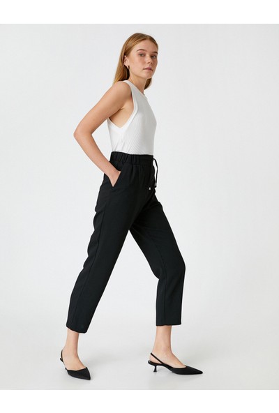 Koton Bağcıklı Cepli Havuç Pantolon