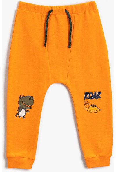 Koton Hayvan Baskılı Jogger Belden Bağlamalı Eşofman Altı Pamuklu Koton Hayvan Baskılı Jogger Belden Bağlamalı Eşofman Altı Pamuklu