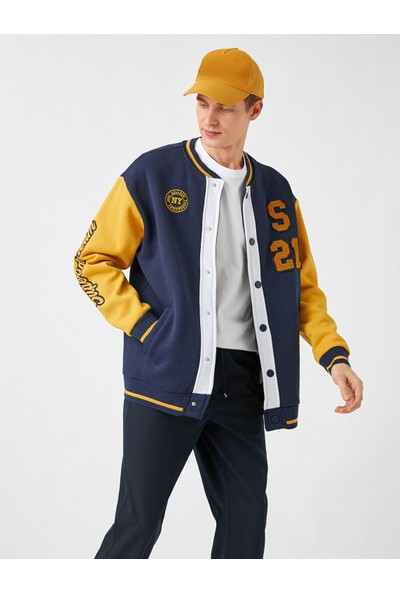 Koton Kolej Bomber Ceket Sweatshirt