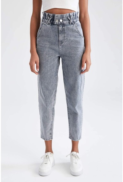 DeFacto Paperbag Yüksek Belli Crop Fit Jean Pantolon X1169AZ22SP DeFacto Paperbag Yüksek Belli Crop Fit Jean Pantolon X1169AZ22SP