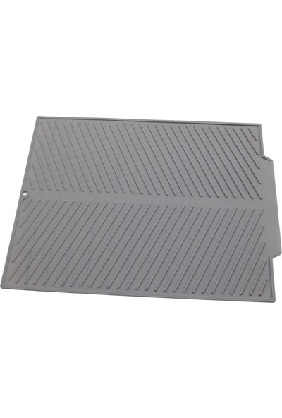 43X33.5 cm Silikon Bulaşık Kurutma Mat Pad Trivet Isıya Dayanıklı Twill_grey