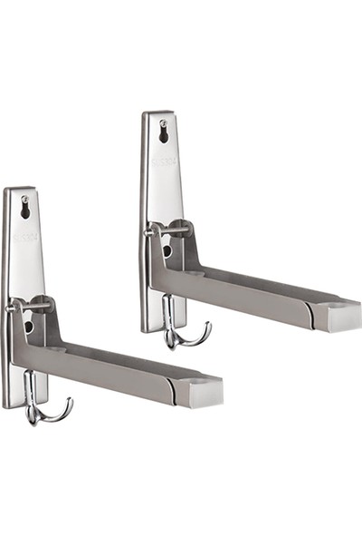 Mikrodalga Montaj Braketi Ayarlanabilir Mutfak Paslanmaz Çelik Kanca Için Katlanabilir