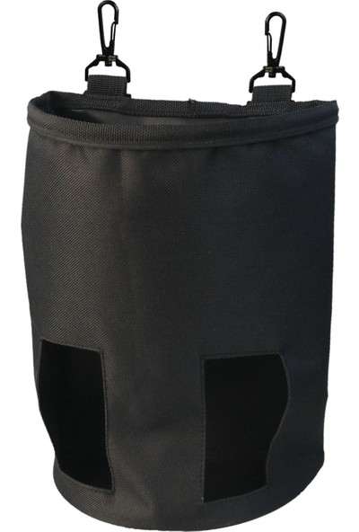 Asılı Saman Besleyici Çantası Kese Yemek Dağıtıcı Oxford Kumaş Raf Tavşan Siyah Için