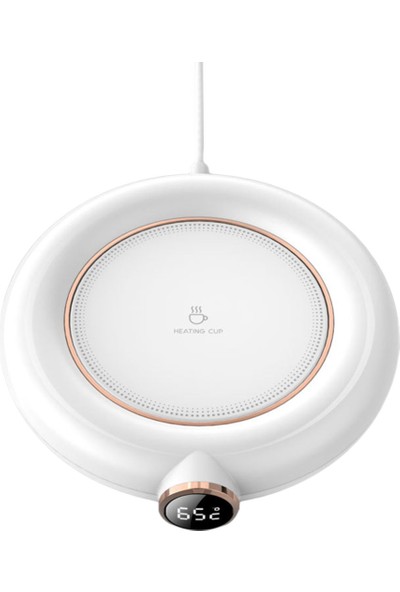 Dolity Elektrikli Kahve Kupa Isıtıcı Ofis Isıtıcı Bardak Isıtıcı 10 W Otomatik Kapatma Beyaz