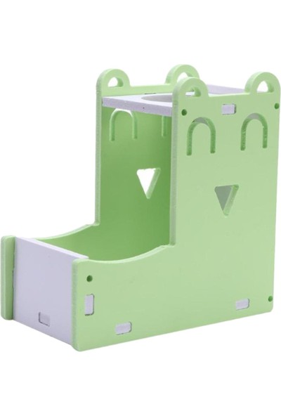 Gıda Kase Yerçekimi Pet Besleyici Kafa Boru Çeşmesi Cüce Hamster Yeşil