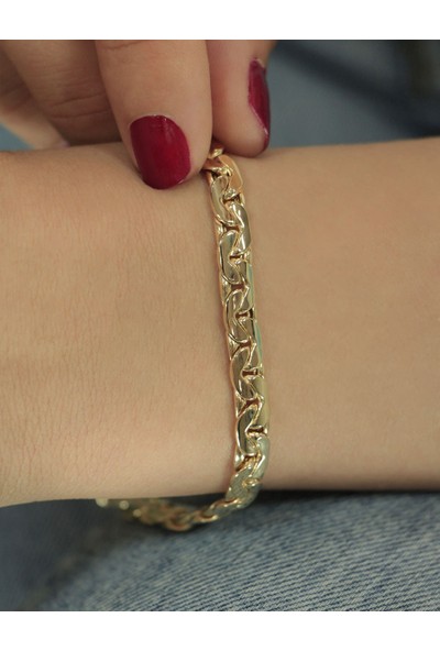 Fiyonk Kuyumculuk 14 Ayar Altın Alman Örgü Bileklik