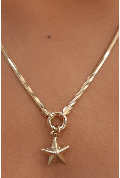 Fiyonk Kuyumculuk 14 Ayar Altın Köşeli Yıldız Detaylı Balıksırtı Kolye Fiyonk Kuyumculuk 14 Ayar Altın Köşeli Yıldız Detaylı Balıksırtı Kolye