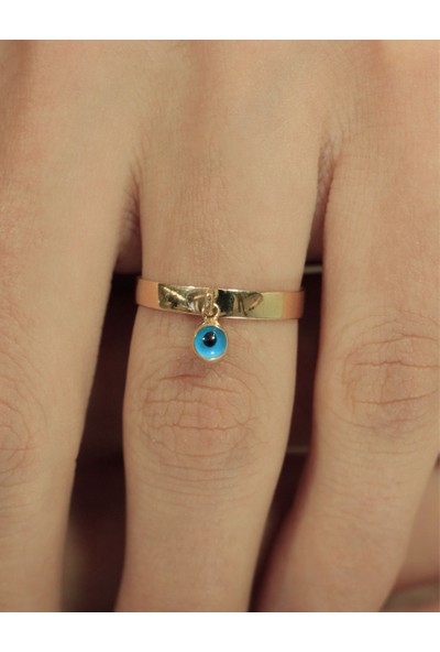 Fiyonk Kuyumculuk 14 Ayar Altın Göz Detaylı Yüzük