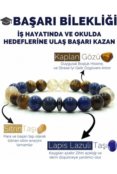 Kamus Başarı Bilekliği Sitrin Lapis Lazuli Kaplangözü Doğal Taş Bileklik Kamus Başarı Bilekliği Sitrin Lapis Lazuli Kaplangözü Doğal Taş Bileklik