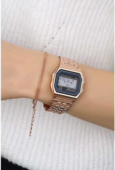 Duke Nickle Kadın Retro Kol Saati ve Takı Seti B1DUJ1004