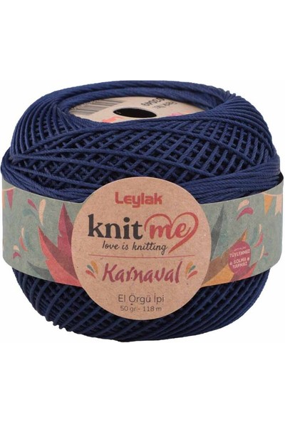 Knit Me Karnaval El Örgü Ipi Açık Lacivert 03049 50 Gr.