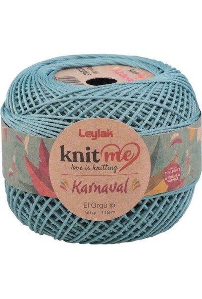 Knit Me Karnaval El Örgü Ipi Pastel Mavi 02245 50 Gr.