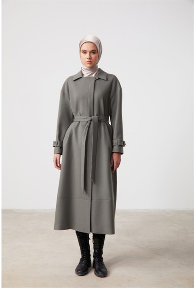 Tuğba Kaşe Manto (BMT5031TB) Yeşil