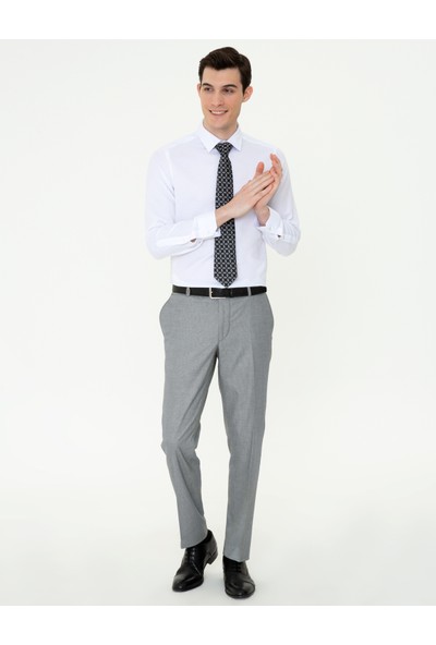 Pierre Cardin Siyah Dokulu Slim Fit Pantolon 50253942-VR046