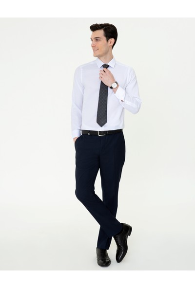 Pierre Cardin Lacivert Slim Fit Pantolon 50253569-VR033