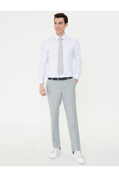 Pierre Cardin Gri Slim Fit Pantolon 50253569-VR024